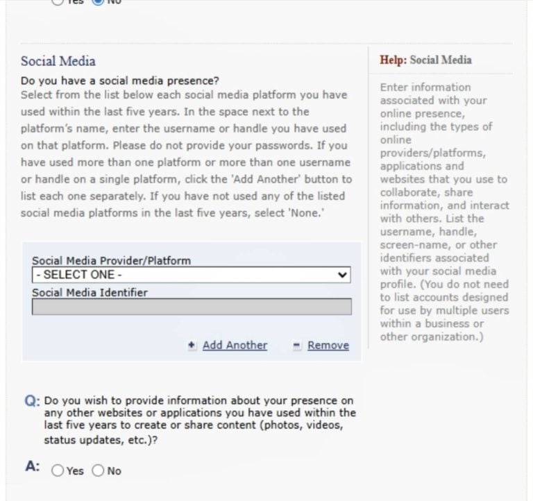 How to List Social Media for DS-160: Step-by-Step Instructions