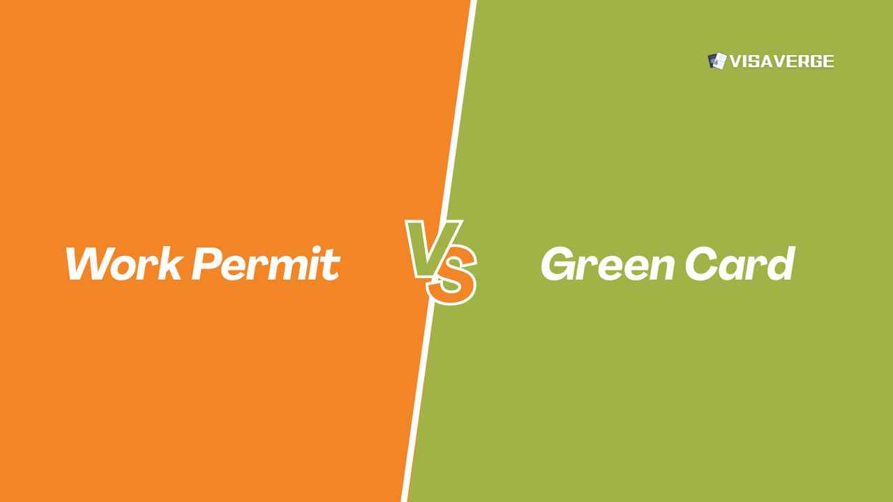 Work Permit vs Green Card: Key Differences Explained | VisaVerge